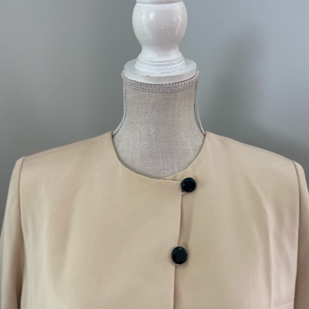 Mark Heister Vintage Cream Silk Jacket - Gem